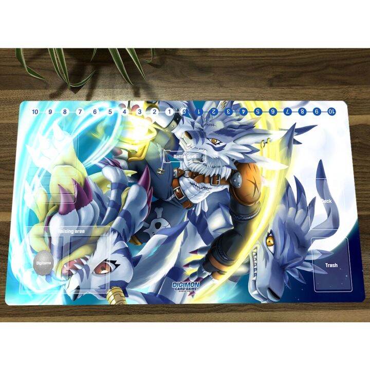 Anime Digimon Playmat Were Garurumon DTCG CCG Mat Trading Card แผ่นรอง ...