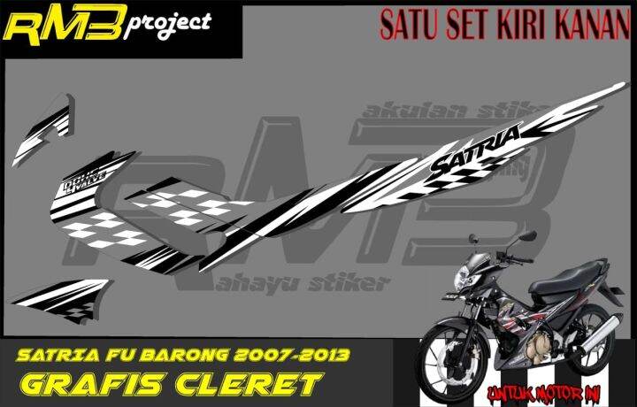 Stiker striping Suzuki satria fu barong 2007-2013 Grafis Cleret ...