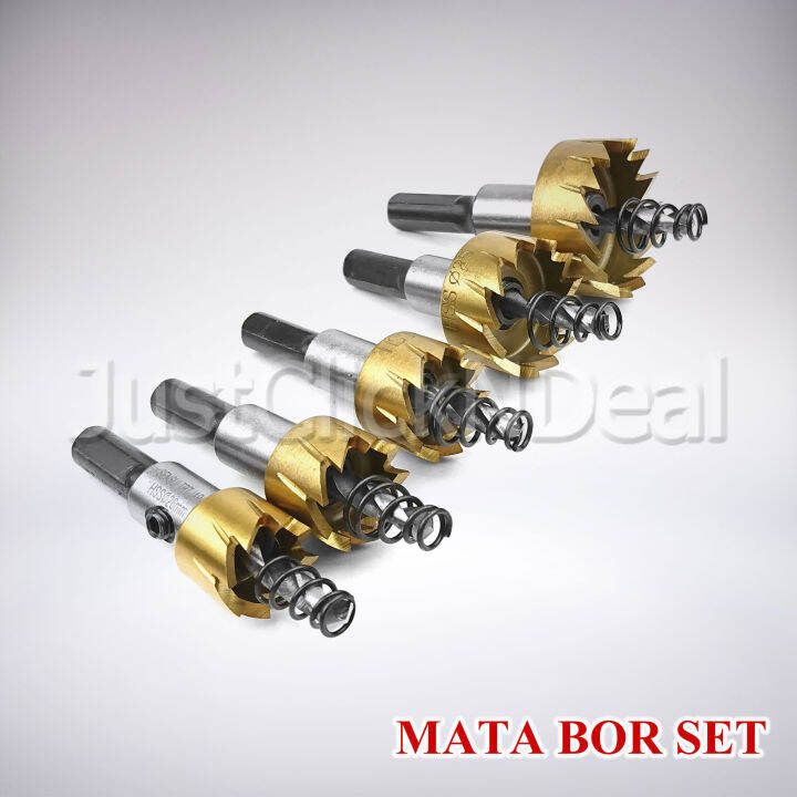 Mata Bor Set Carbite 5 Buah Pelubang Kayu Plat Besi | Lazada Indonesia