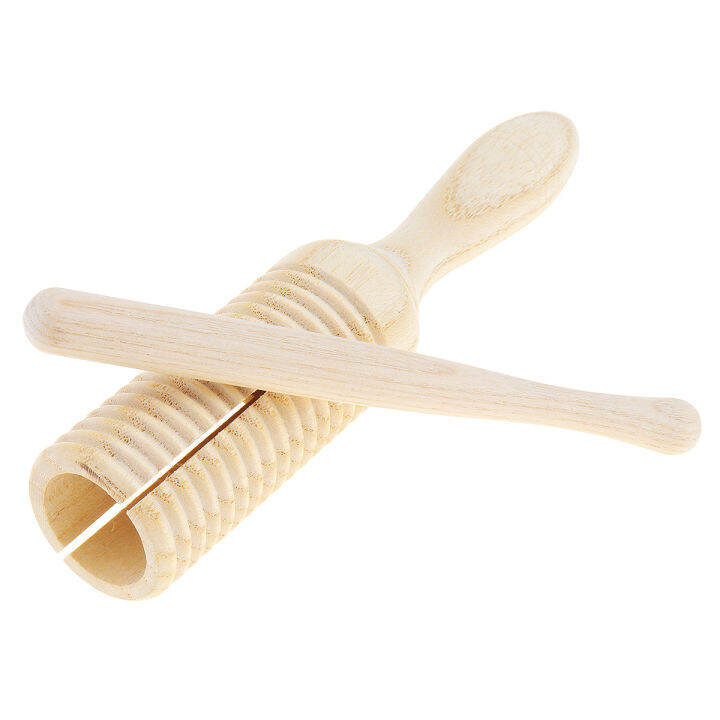 Sound Tube Wooden Crow Kids Children Gift Pine Wood Sounder Musical Toy ...