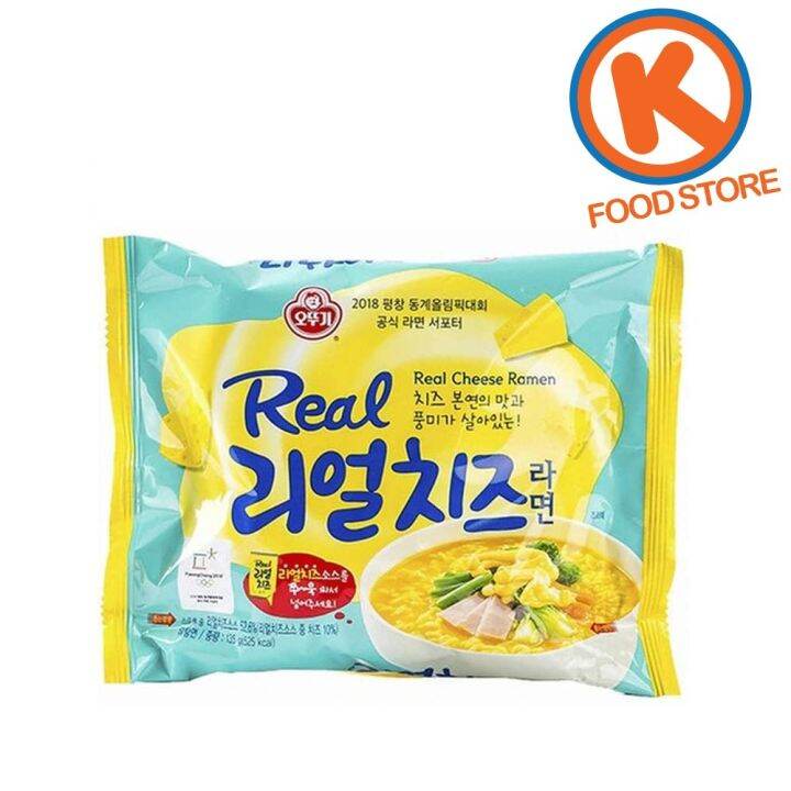Ottogi Real Cheese Ramen 135g Korean Foods Products Korean Noodle ...