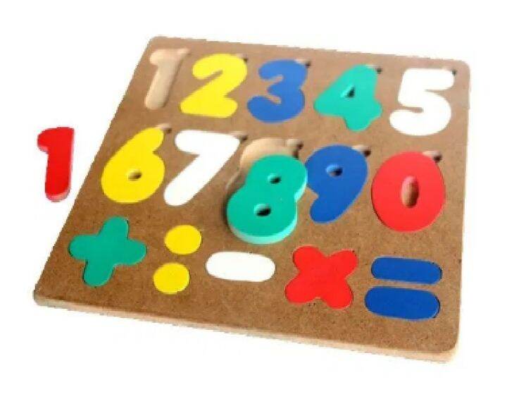 Mainan Anak - Puzzle Angka dan Simbol Cat | Lazada Indonesia