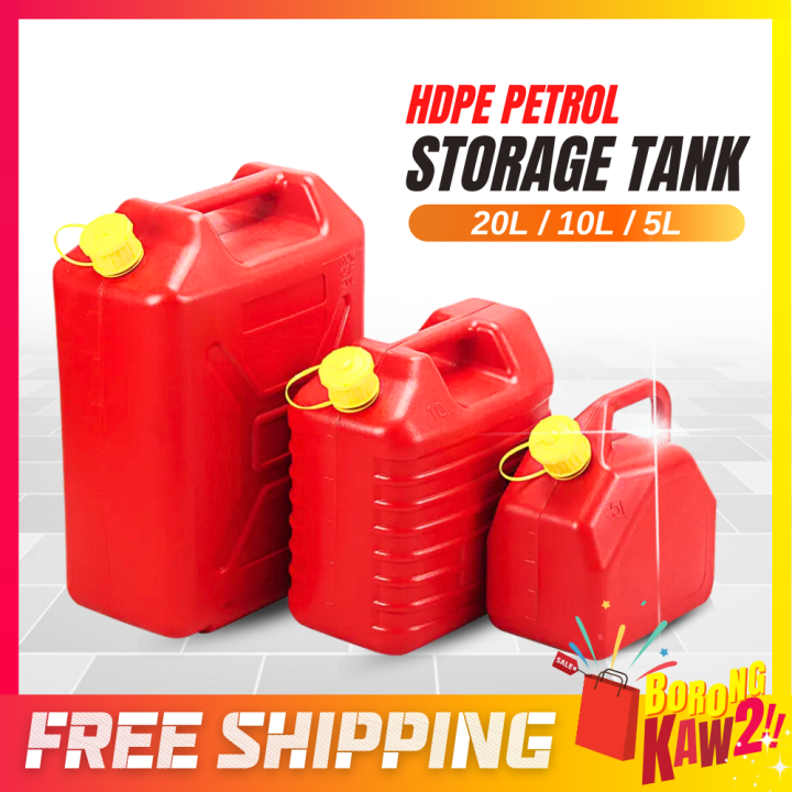 Petrol Storage Tank 5L/ 10L/ 20L Oil Tank Petrol Tank Motorcycle Car Jerry Can Petrol Tong ...