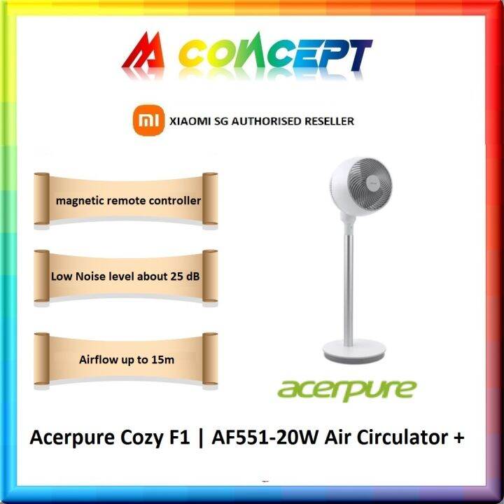 Acerpure Cozy F1 | Af551-20W Air Circulator + / 1 Year Carry-In ...