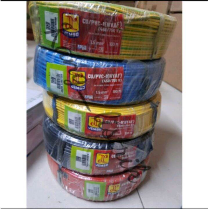 Kabel NYAF Jembo 1x1.5 Per Meter / Kabel Jembo NYAF 1.5mm Per Meter ...