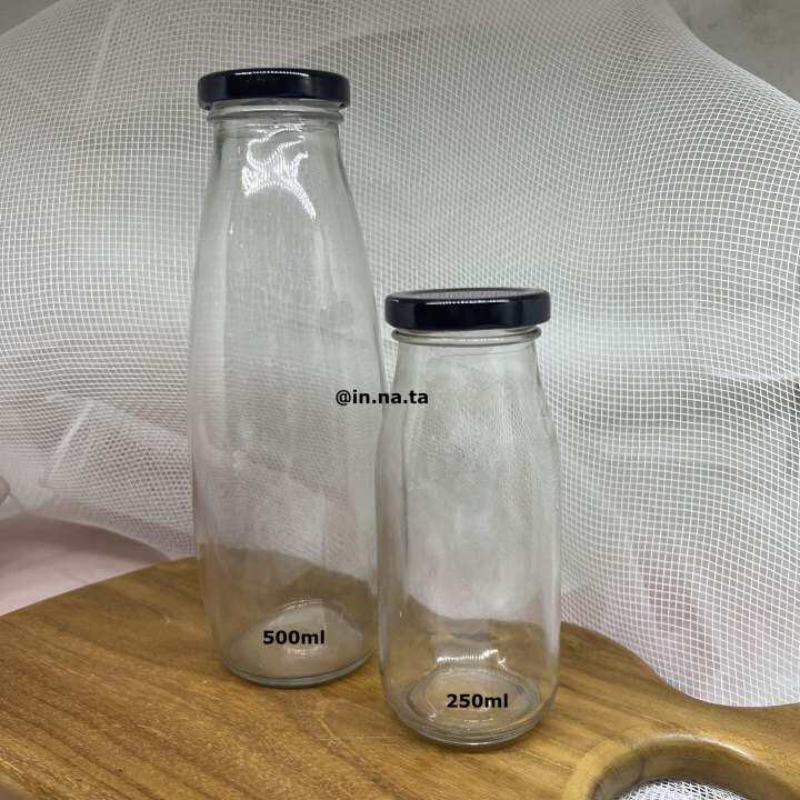 250, 300, 500 ml Botol Kaca, Juice Glass Bottle, Jamu, Kopi, Minuman ...