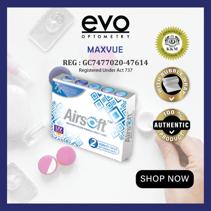 MAXVUE Airsoft SILICONE HYDROGEL CONTACT LENSES (2 pcs) | Lazada