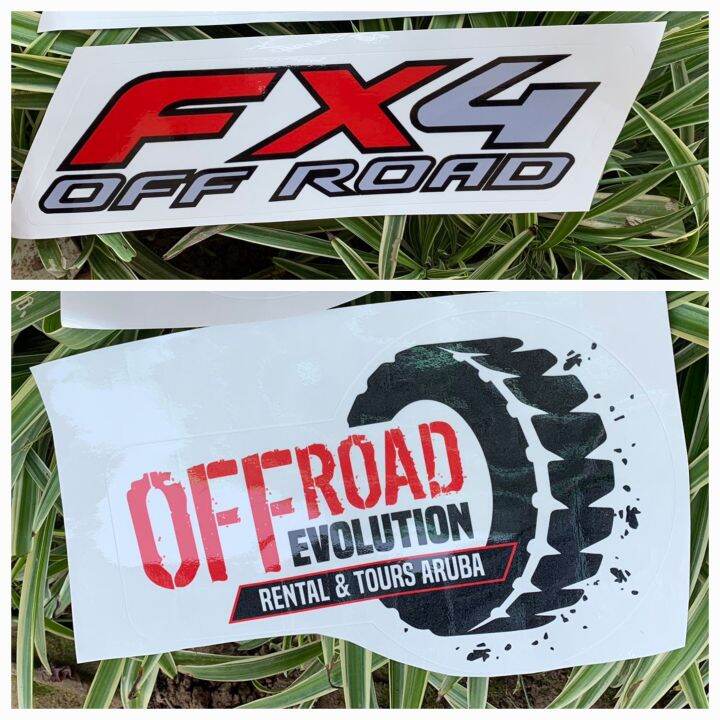 Decan FX4, OFFROAD decal trong dán xe ô tô sáng màu, sticker off road ...