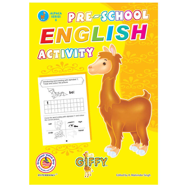 Pre School English Activity ALPACA SERIES6 | Lazada