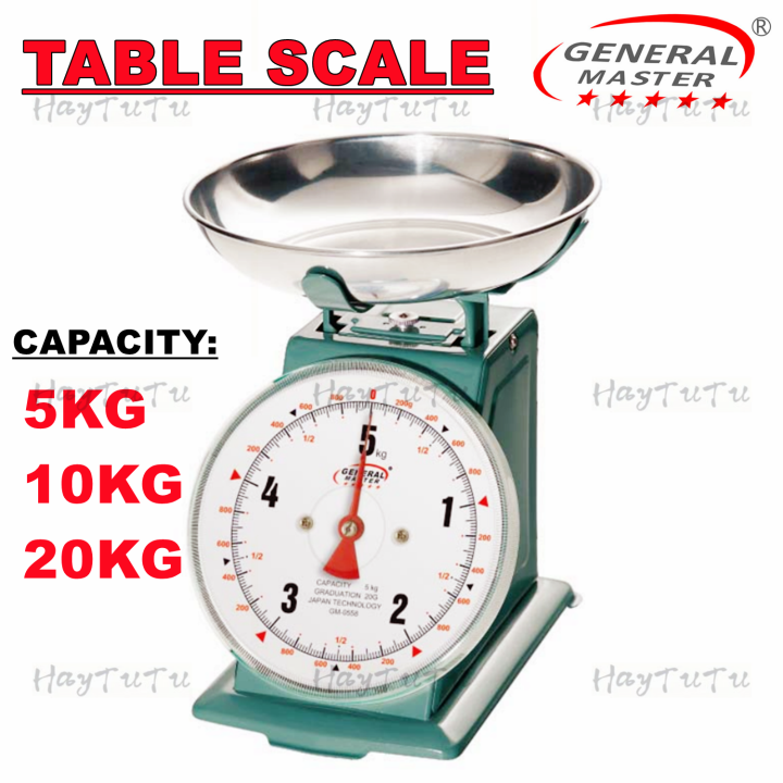 General Master Weighing Scale/Table Scale Dial Spring Scale 5Kg/10kg ...