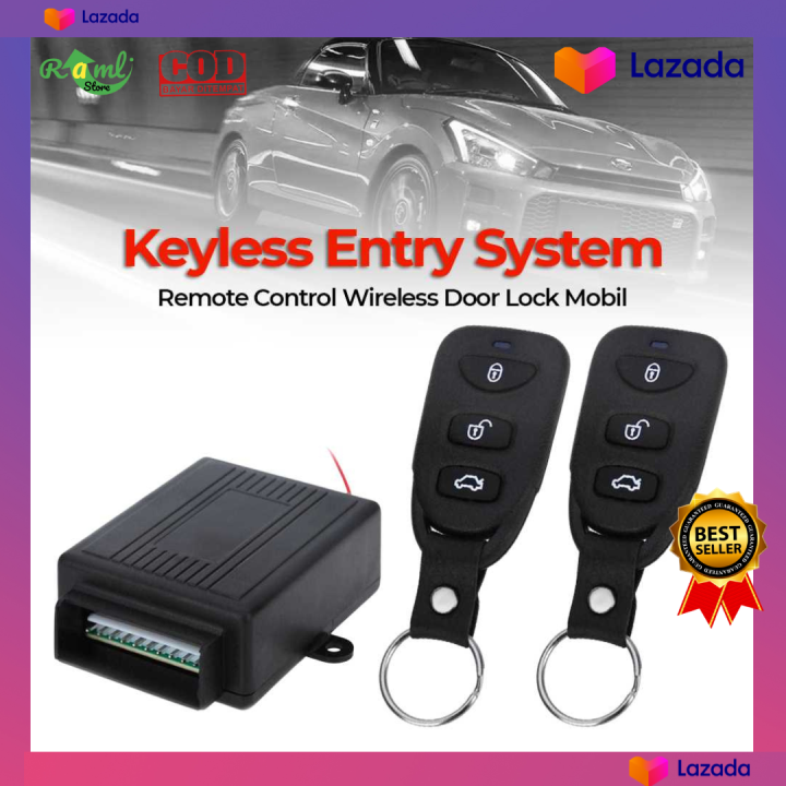 Keyless Entry System Remote Control Wireless Door Lock Mobil / Kunci ...