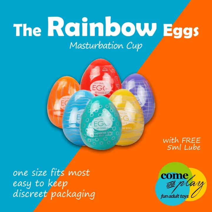 The Rainbow Eggs Masturbation Cup Adult Sex Toy For Men Similar To