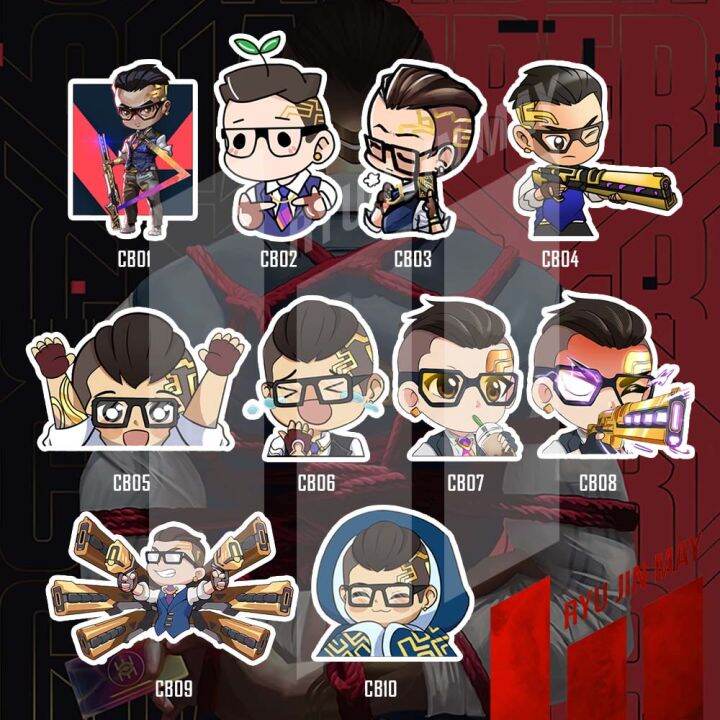 Sticker Anime - Valorant - Chamber | Lazada Indonesia