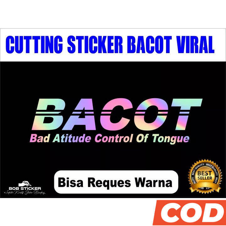 Sticker Cutting BACOT / Sicker Motor BACOT/ Stiker BACOT | Lazada Indonesia
