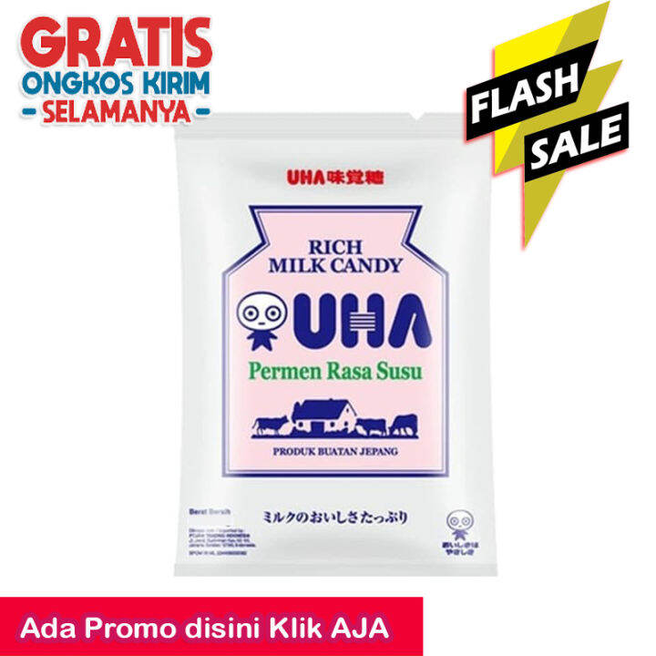 permen UHA rich milk candy permen rasa susu 51gram | Lazada Indonesia