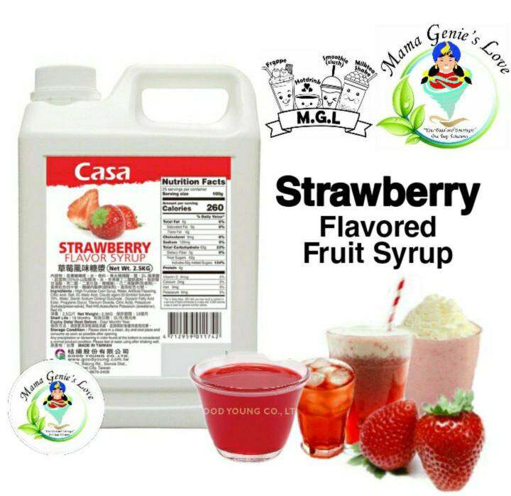 CASA STRAWBERRY FLAVOR SYRUP 2.5KG | Lazada PH