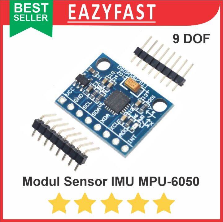 GY-521 MPU6050 Sensor Accelerometer Gyroscope Motion 3 Axis 6 DOF Gyro | Lazada Indonesia