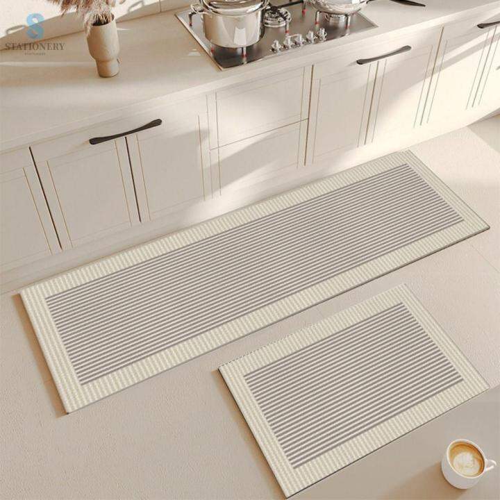 STATIONERY Wipeable Diatomite Mud Kitchen Mat Super Absorbent Anti-Slip ...