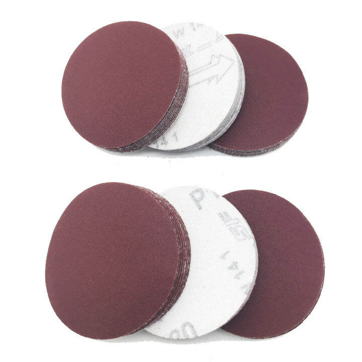 20pcs 4 Inch 100mm Round Sandpaper Disk Sand Sheets Grit 40-2000 Hook ...
