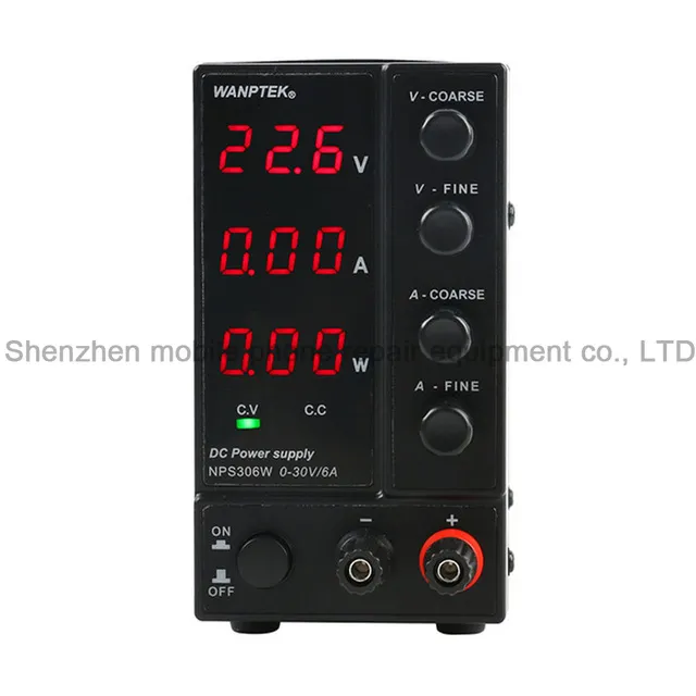 NPS306W 30V6A Mini Adjustable Laboratory DC Power Supply LED Digital ...
