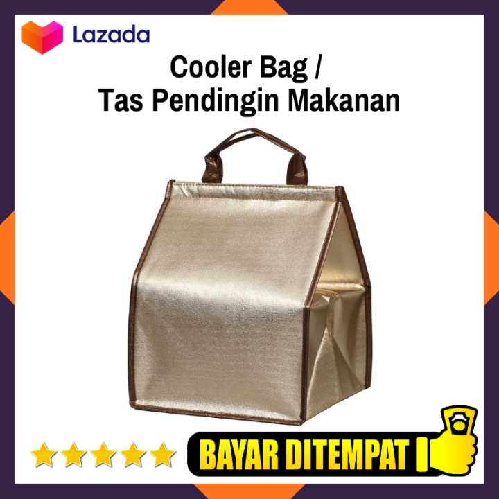 Tas Aluminium Cooler Bag Thermal Penahan Suhu Pendingin Bekal Makanan ...