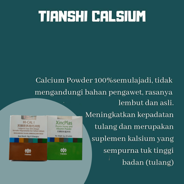 Peninggi Tiens hical kalsium new packaging Original Official TIENS ...