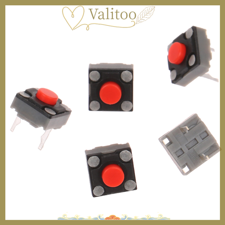 [Valitoo] 5Pcs Kailh Mute Button 6x6x4.3mm Square Silent Switch Ireless ...