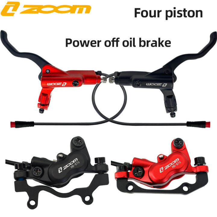 ZOOM Electric Bicycle Power Off Four-piston Oil Brake Oil Disc Brake ...