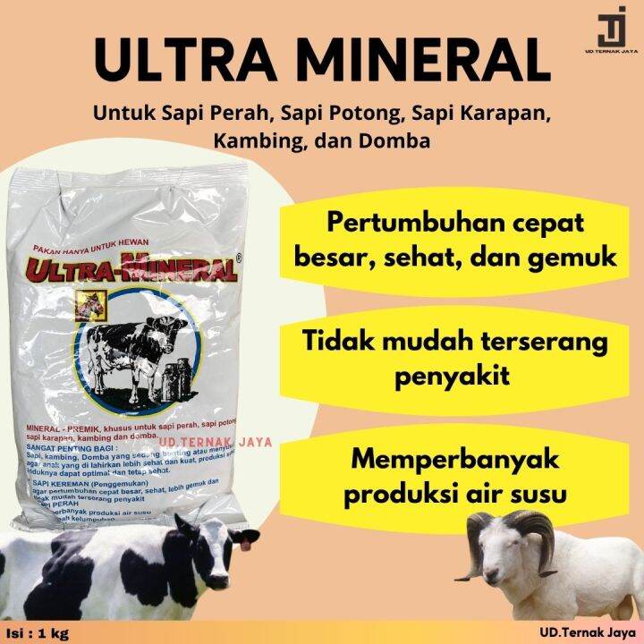 ULTRA-MINERAL 1 kg EKA FARMA untuk Sapi Perah, Sapi Potong, Sapi ...