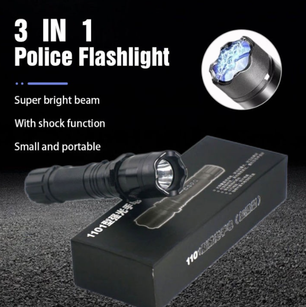 Thinkwitty 1101 Super Flashlight Plus Ultra Bright LED Emergency Light for Hiking Camping and ...