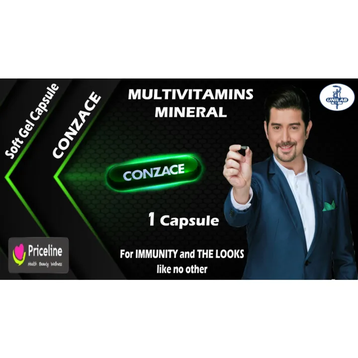 AUTHENTIC MULTIVITAMINS MINERAL CONZACE - TINGI PACK OF 1 CAPSULE ...