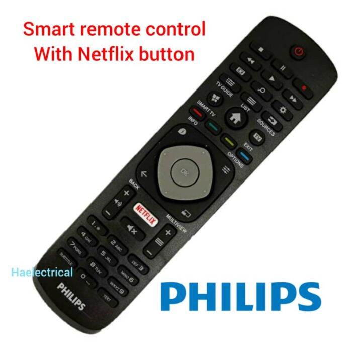 Philips smart tv remote control with netflix button | Lazada