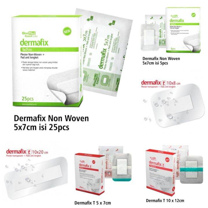 Dermafix Non Woven / Dermafix T , Plester Pad Rawat Luka OneMed ...