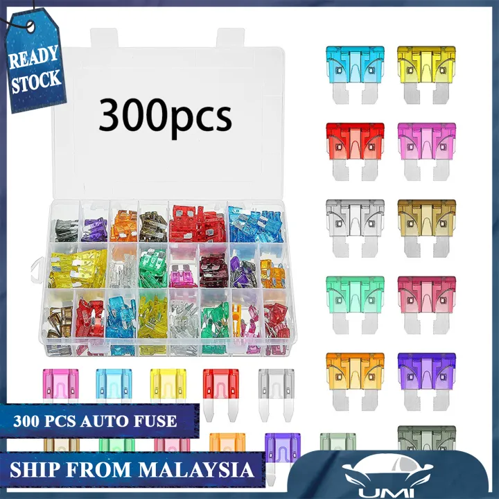 Car Fuse Mini Fuse Standard Fuse Medium Blade Fuse Low Profile Mini Fuse Fius Motor Kereta Lori ...