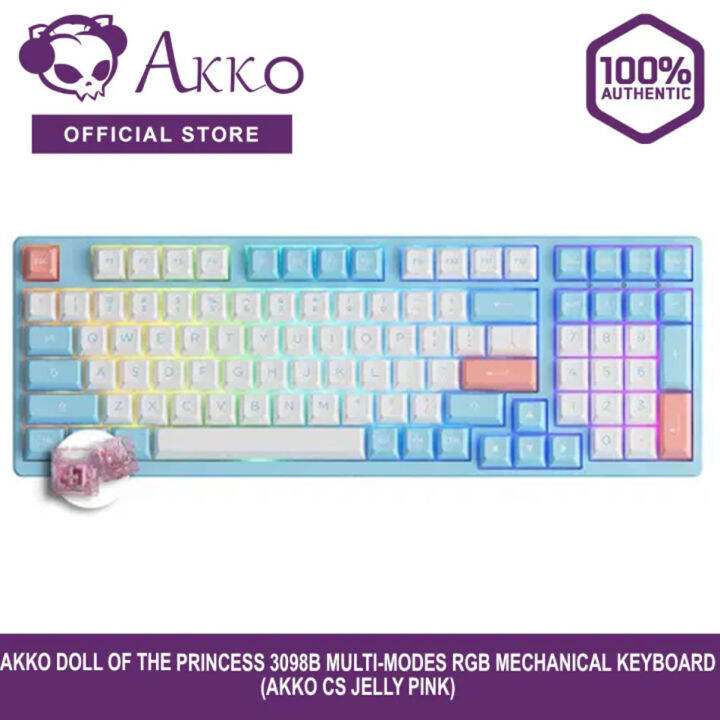 AKKO Doll Of The Princess 3098B Multi-Modes RGB Mechanical Keyboard ...