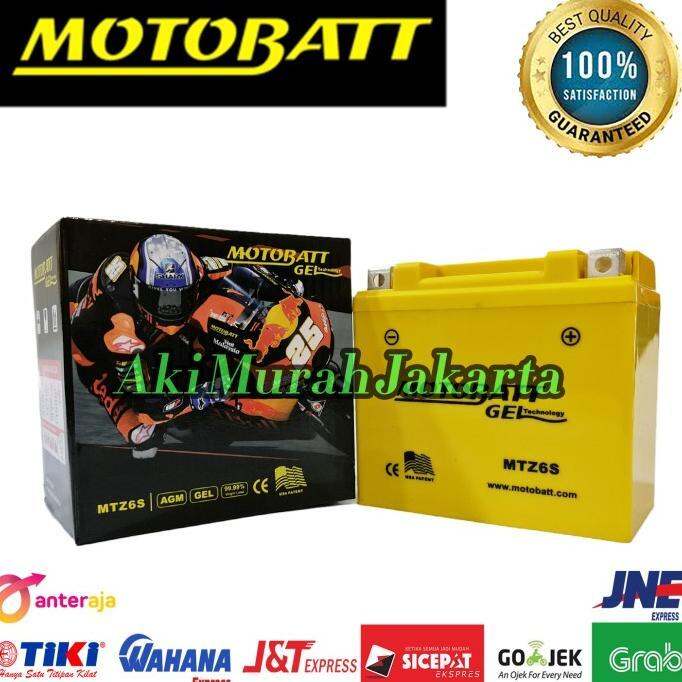 Aki Motor Yamaha Nmax Motobatt MTZ6S Aki Gel / Aki Kering | Lazada ...