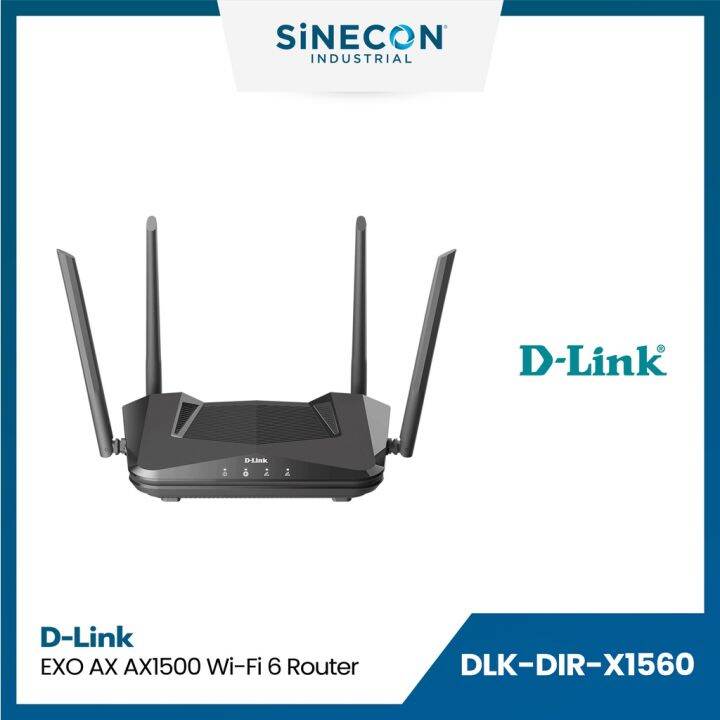 D-Link ดีลิ้งค์ รุ่น DIR-X1560 เราเตอร์ไวไฟ EXO AX AX1500 Wi-Fi 6 ...