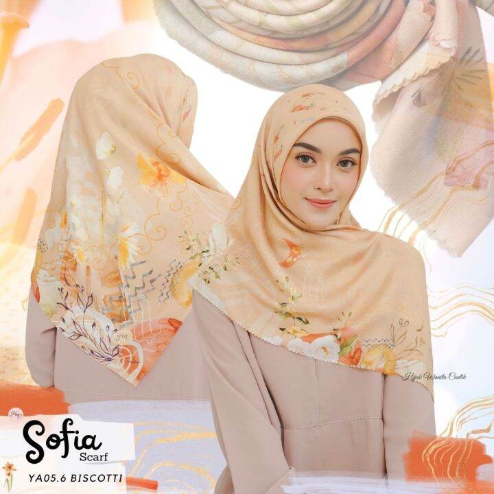 Hijabwanitacantik-quadrilateral Sofia YA05.6 biscotti | hijab Rocky Voal premium | Lazada PH