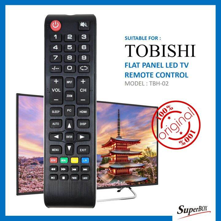 **Original** Tobishi Flat Panel Led Tv Remote Controller | Lazada