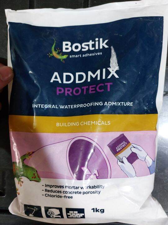 Bostik Addmix Waterproofing PROTECT 1kg Admix Mixture for Cement ...