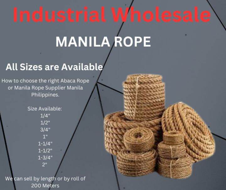 Abaca Rope/Manila Rope | Lazada PH