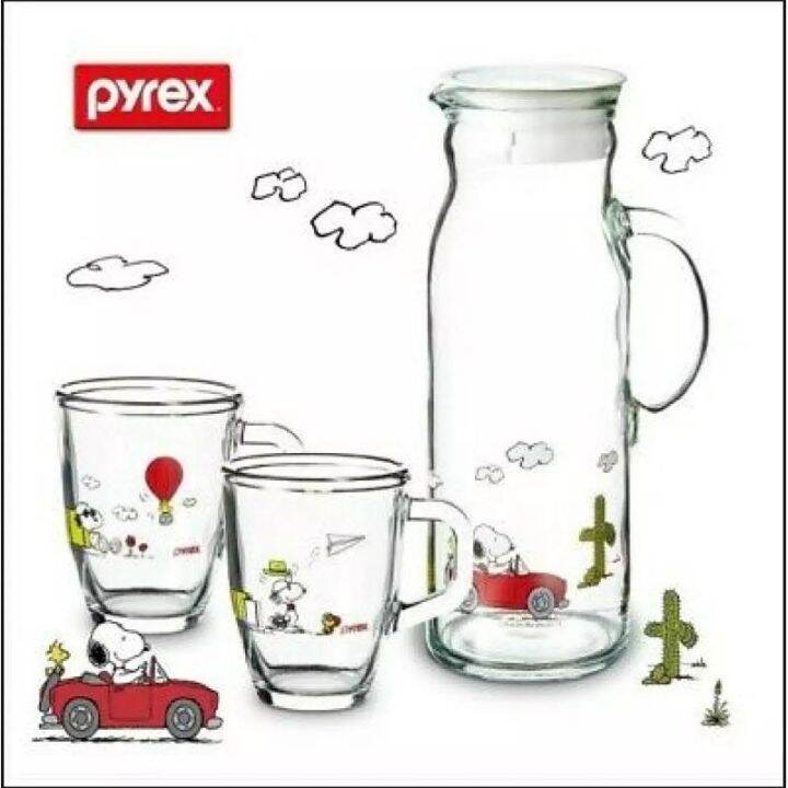 Pyrex Snoopy 3pc Pitcher and Mug SetHf2 | Lazada PH