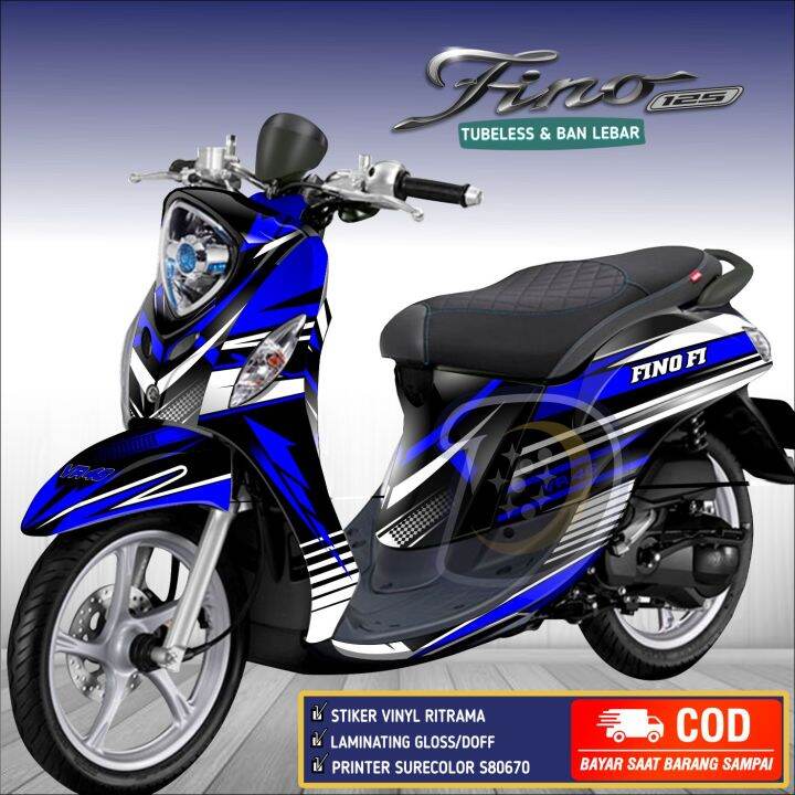 COD / Bayar ditempat Decal Fino 125 Full Body Striping Yamaha Fino 125 ...