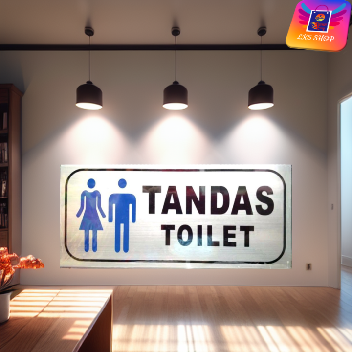 Tandas Toilet Male Female Logo Steel Sign Board | Lazada