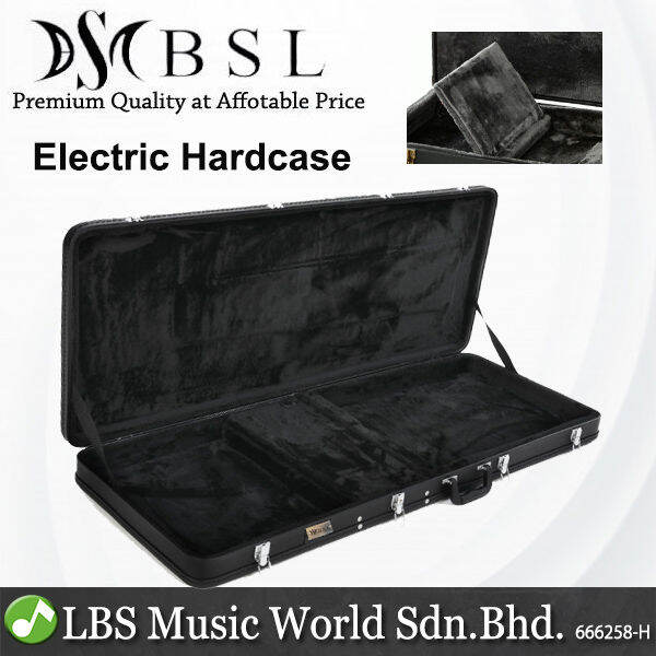 BSL Electric Guitar Hardcase Rectangle Hard Shell Wood Designed Case ...