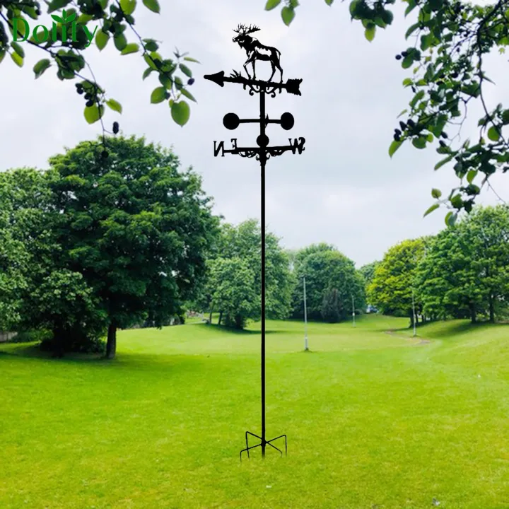 Dolity Weathervane Garden Craft Wind Direction Indicator Statue Roof ...