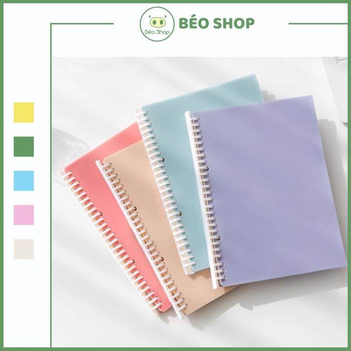 Set sổ bìa còng A4 A5 B5 30 20 26 lỗ Béo shop full items binder bìa ...