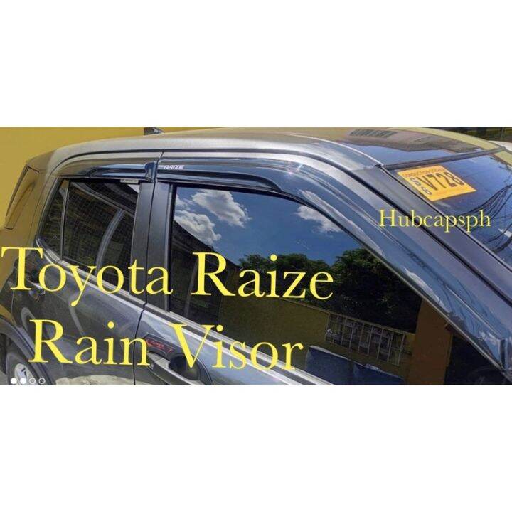 All New Toyota Raize Rain Visor Door Visor Black Non Fading | Lazada PH