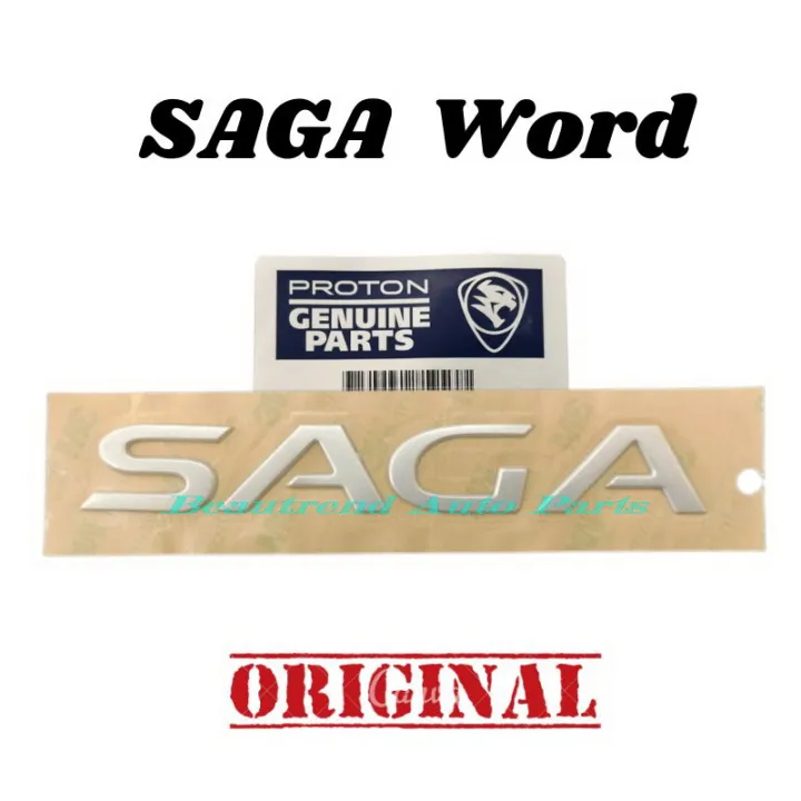 Proton Saga BLM FLX FL SAGA Word Emblem Original Logo Sticker Tulisan ...
