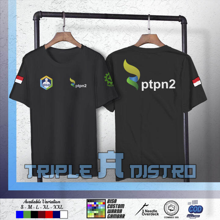Kaos PTPN Akhlak Special Edition V2 Distro Perusahaan Baju by Triple A Distro | Lazada Indonesia